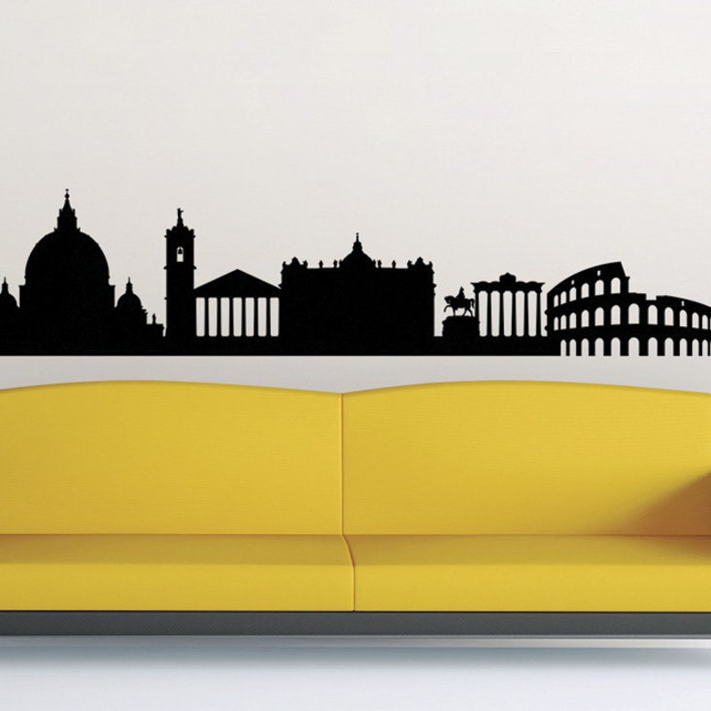 Skyline Wall Sticker - Etsy
