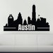 Austin Wall Decal, Skyline Vinyl Wall Decal, Austin Texas Home Decor ...