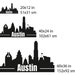 Austin Wall Decal, Skyline Vinyl Wall Decal, Austin Texas Home Decor ...