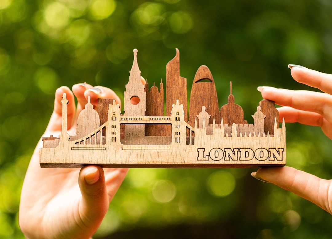 London 3D City Skyline, Laser Cut Décor, Handcrafted City Desk Decor ...