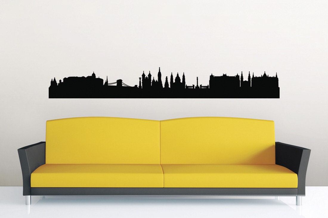 Budapest City Decal Vinyl Sticker Hungary Skyline Panorama - Etsy