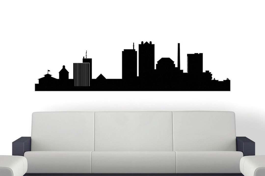 Birmingham Wall Decal Skyline Vinyl Wall Decal Alabama City Sticker ...