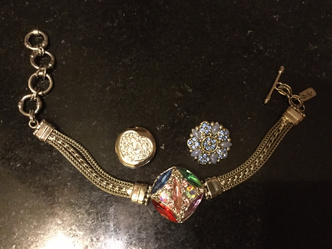 Ginger Snap Button Jewelry Bracelet - Etsy