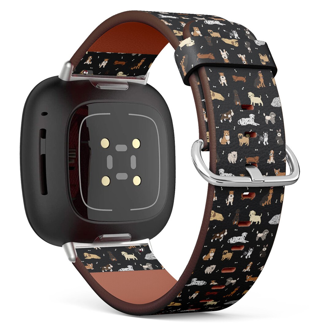 Fitbit Charge 2,3,4,5 2,3,4,5 / Versa 2,3,4 / Sense Vegan Leather Watch ...