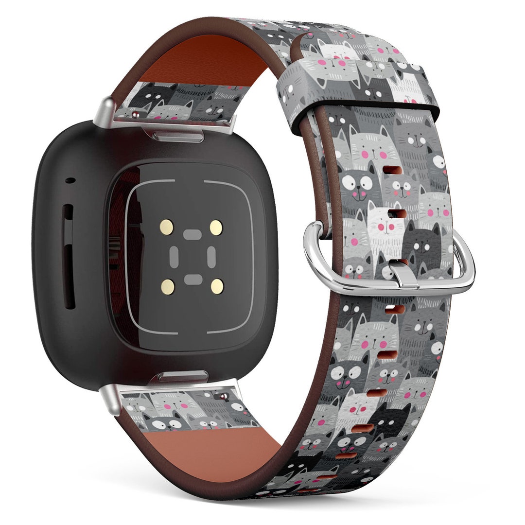 Fitbit Charge 2,3,4,5 2,3,4,5 / Versa 2,3,4 / Sense Vegan Leather Watch ...
