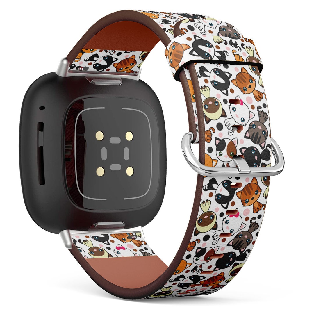 Fitbit Charge 2,3,4,5 2,3,4,5 / Versa 2,3,4 / Sense Vegan Leather Watch ...