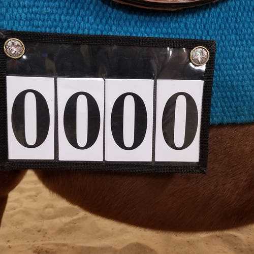 Horse Show Western Saddle Pad Numbers - Etsy