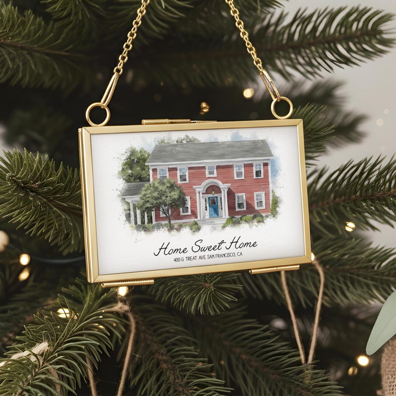 Ceramic House Photo Frame - Etsy