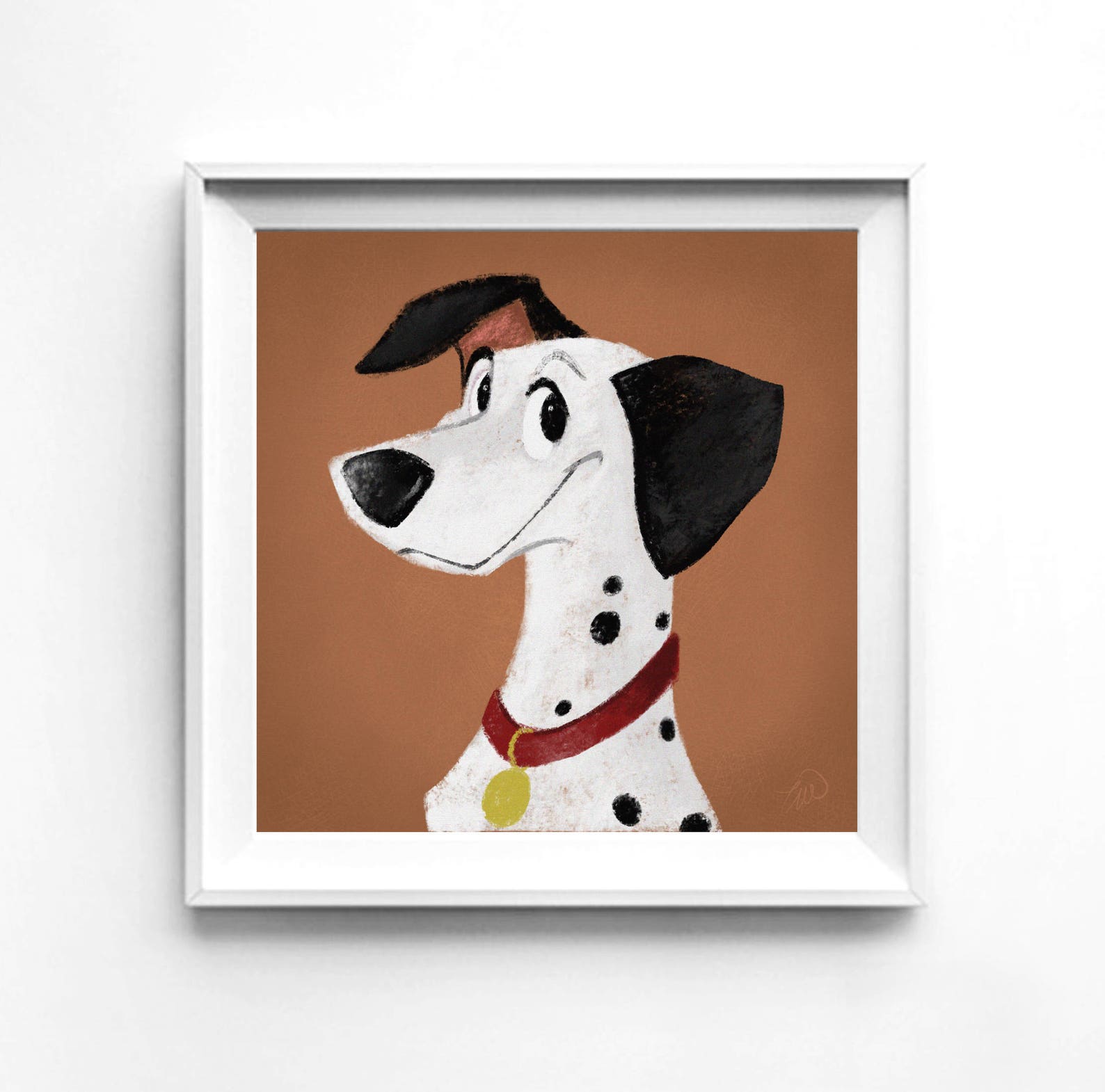 Pongo 101 Dalmatians Disney Art Fan Art Art Print - Etsy