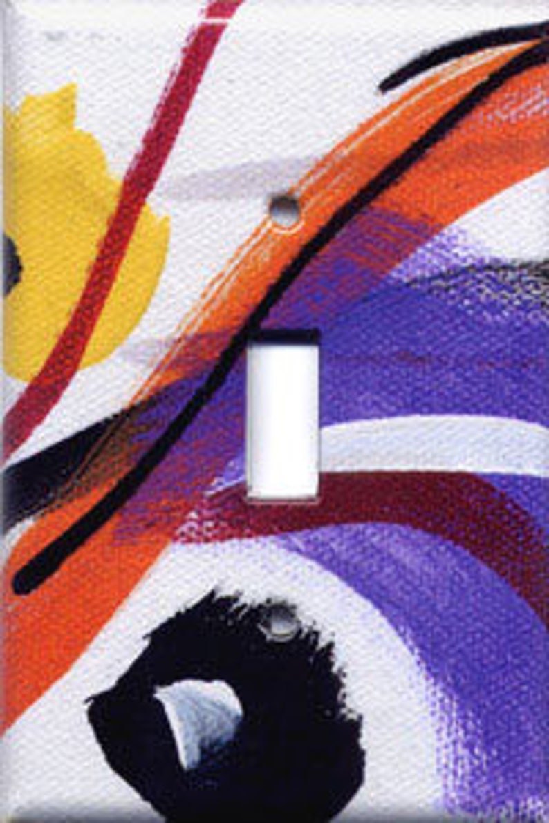 Color Collage II Decorative Switch Plate - Etsy