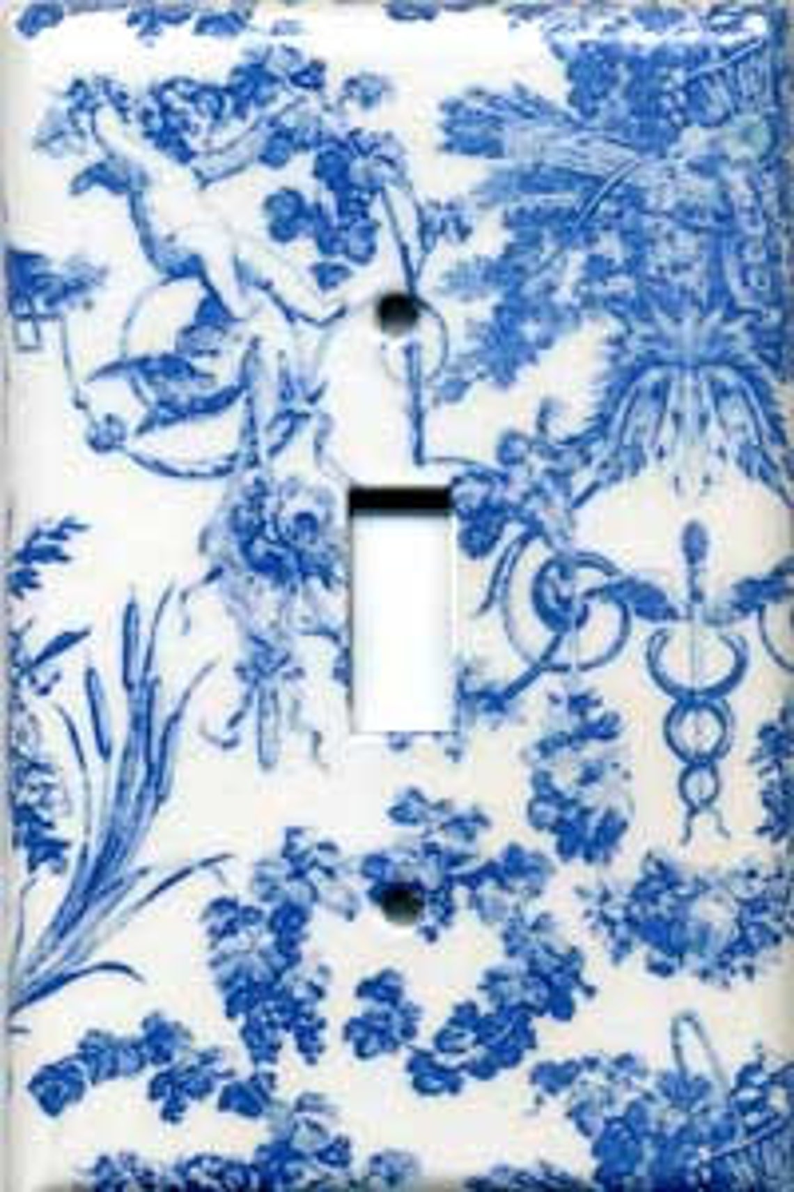 Blue Toile Switchplate - Etsy