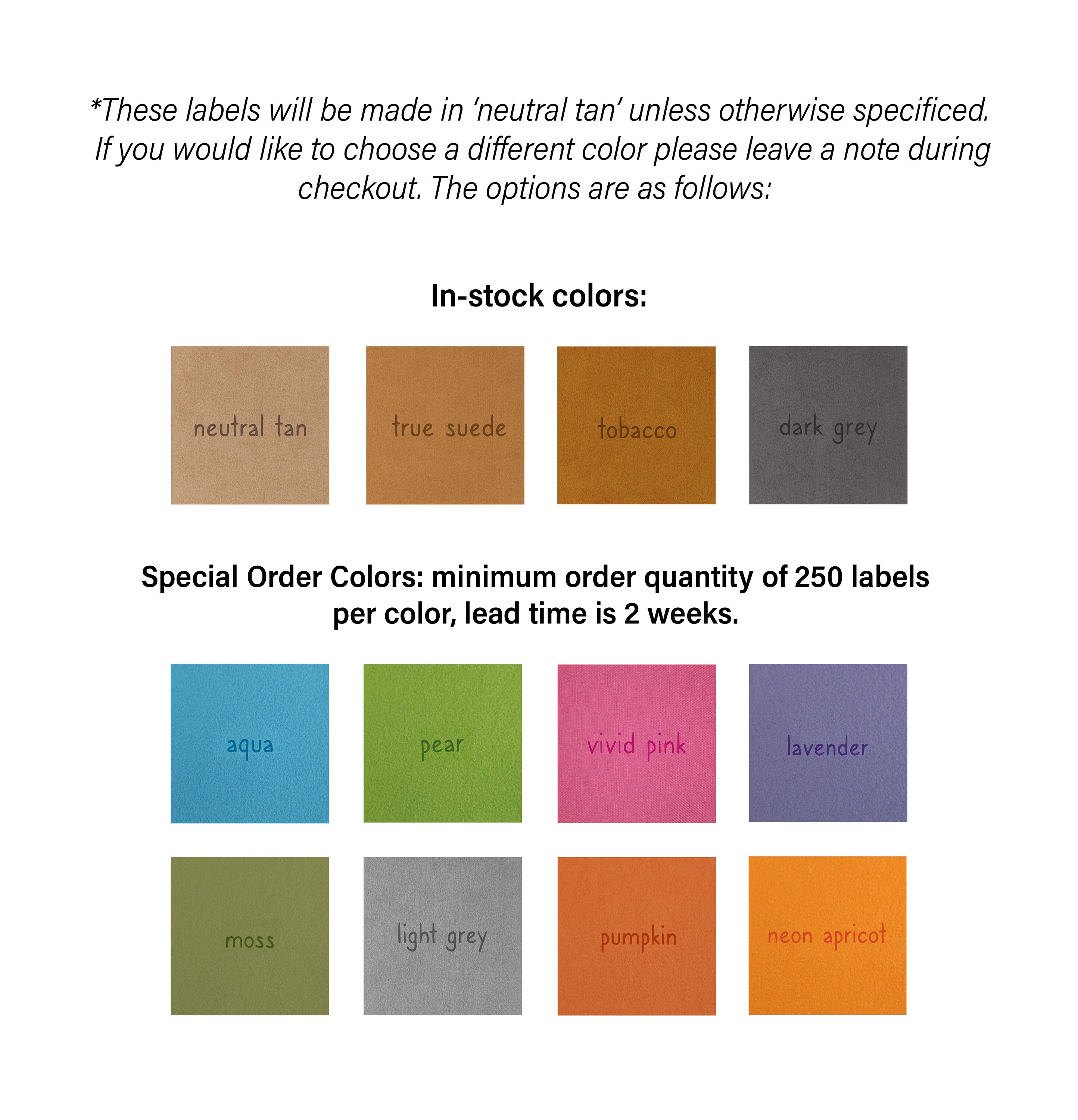 No-sew Vegan Ultra Suede Fabric Labels - Etsy