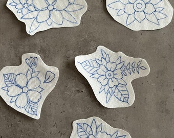 Water Soluble Stickers Stick and Stitch Stickers Hand - Etsy