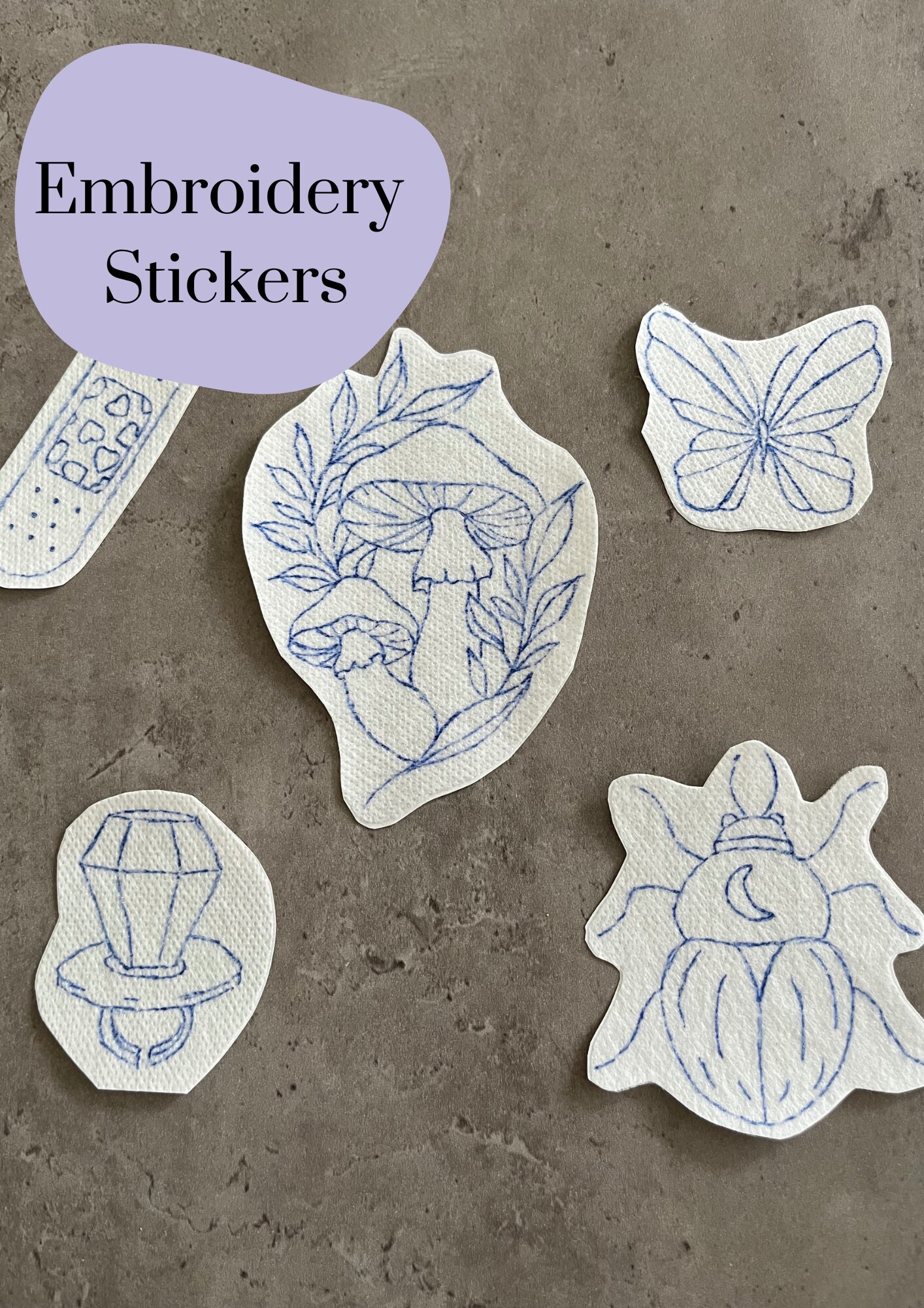 Water Soluble Stickers | Solvy Stickers | Hand Embroidery Stickers ...