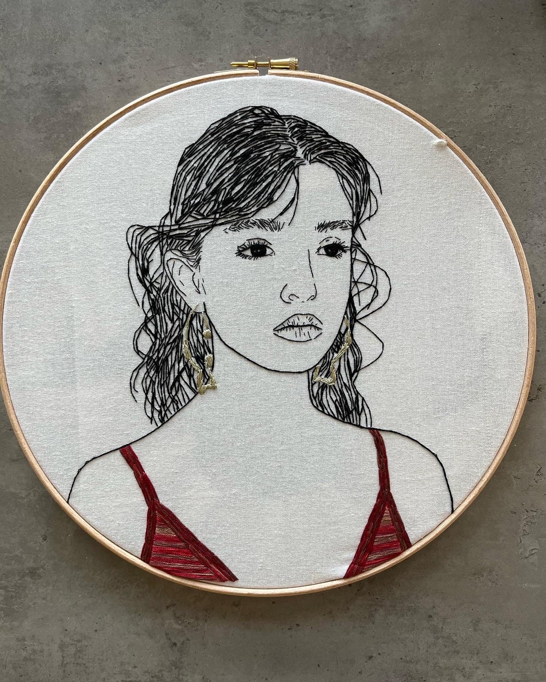 Custom Hand Embroidered Portrait | Hand Embroidery Art | Customised ...