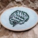 Brain Embroidery, Anatomy Embroidery, Hand Embroidery Art, Unique ...