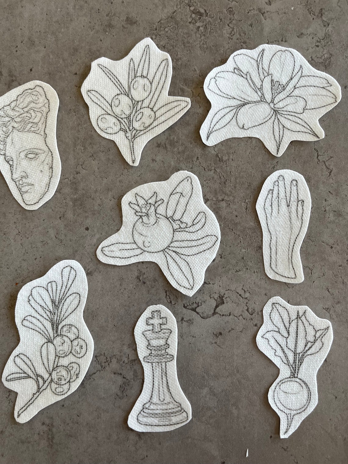 Stick and Stitch Stickers Embroidery Stickers Handembroidery Stickers ...