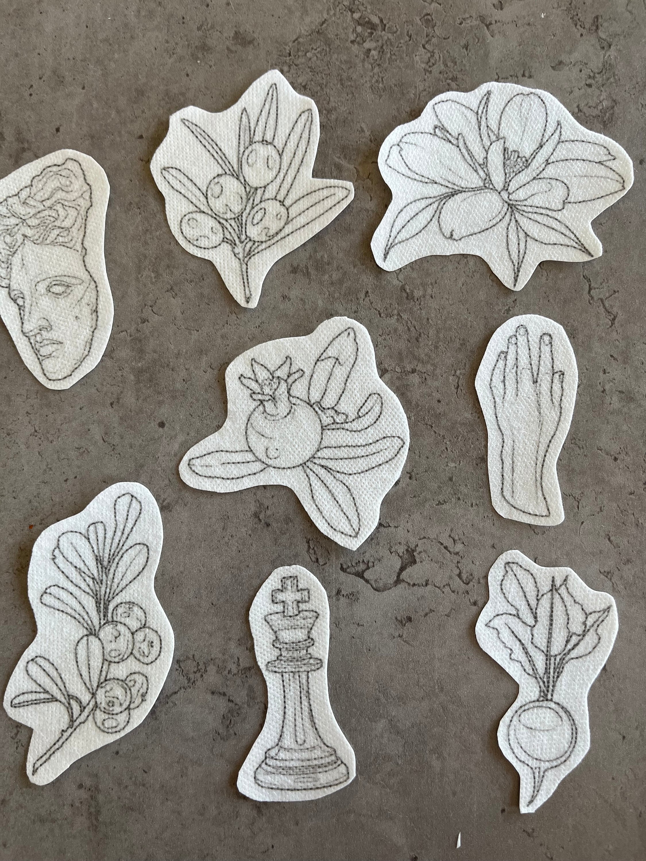 Stick and Stitch Stickers Embroidery Stickers Handembroidery Stickers ...