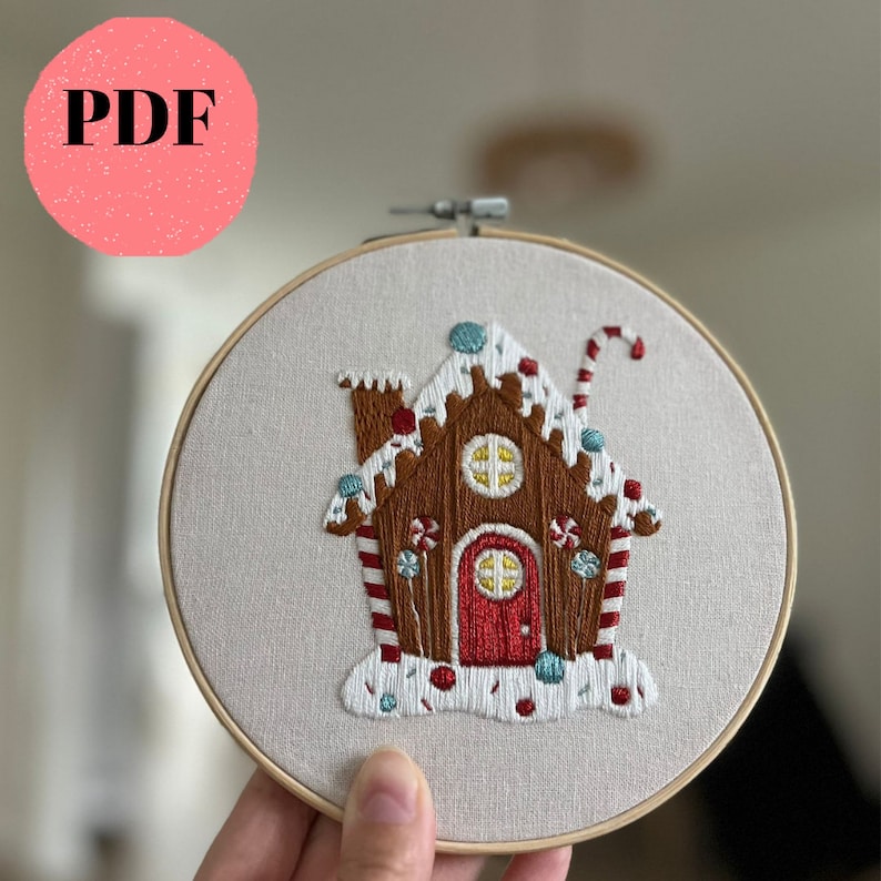 Embroidery Design Embroidery Pattern Embroidery Design Gingerbread ...