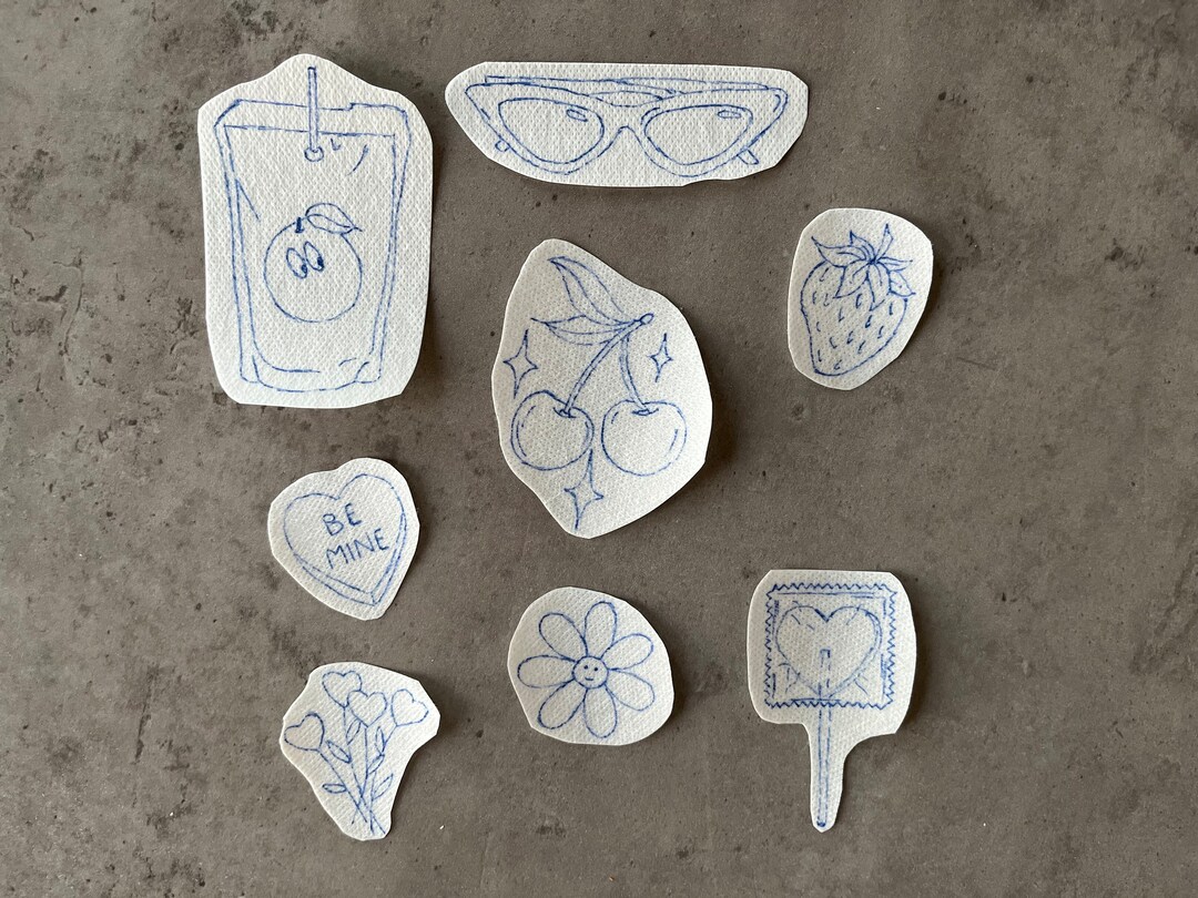 Trendy Stick and Stitch Stickers | Water Soluble Stickers | Hand ...