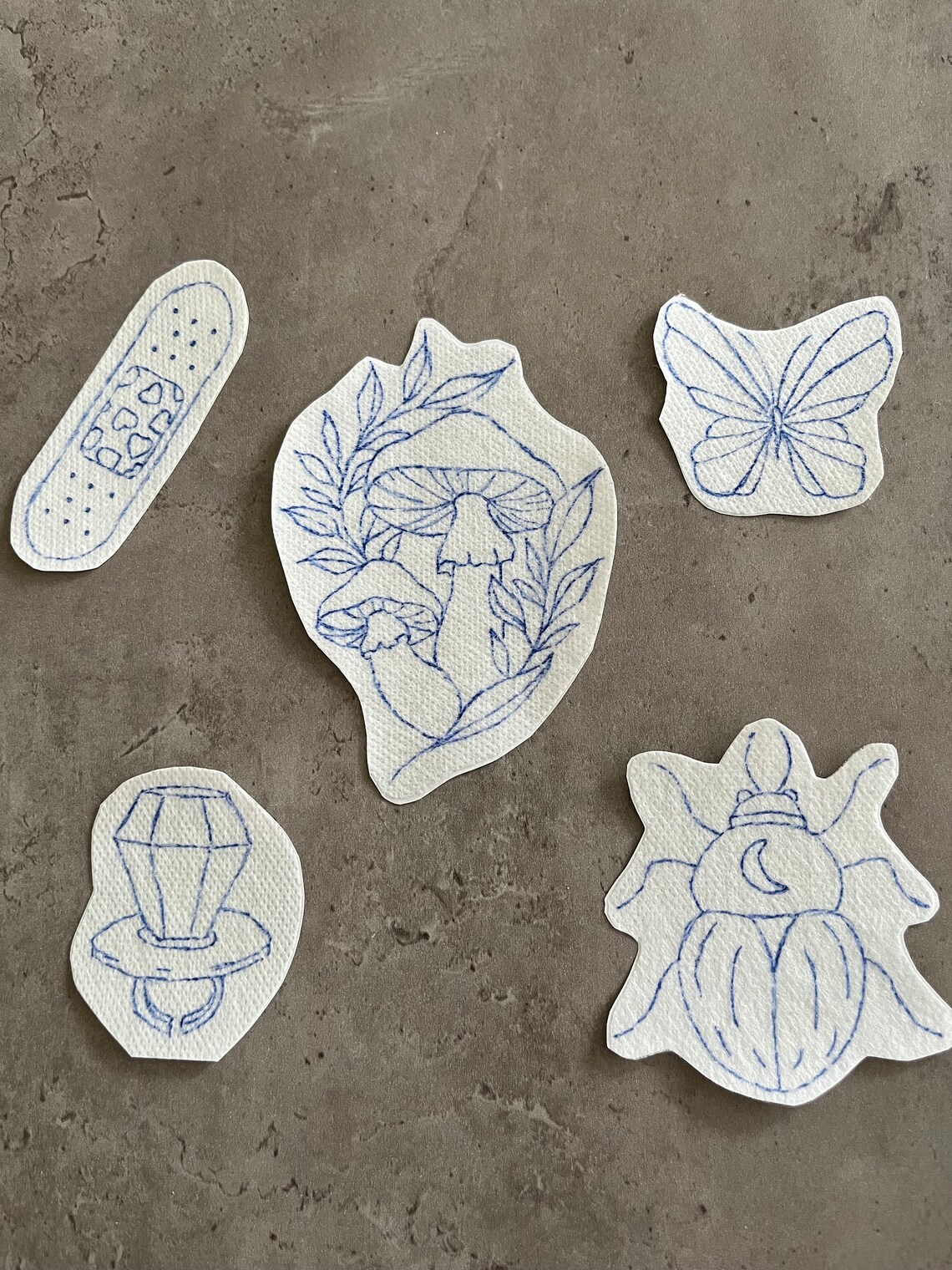 Water Soluble Stickers | Solvy Stickers | Hand Embroidery Stickers ...