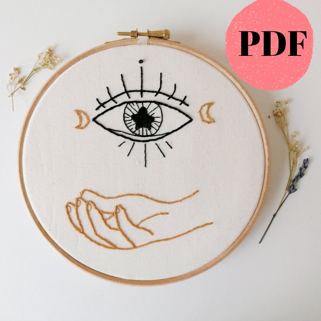 Embroidery Design | Embroidery Pattern | Embroidery Design Eye | Eye ...