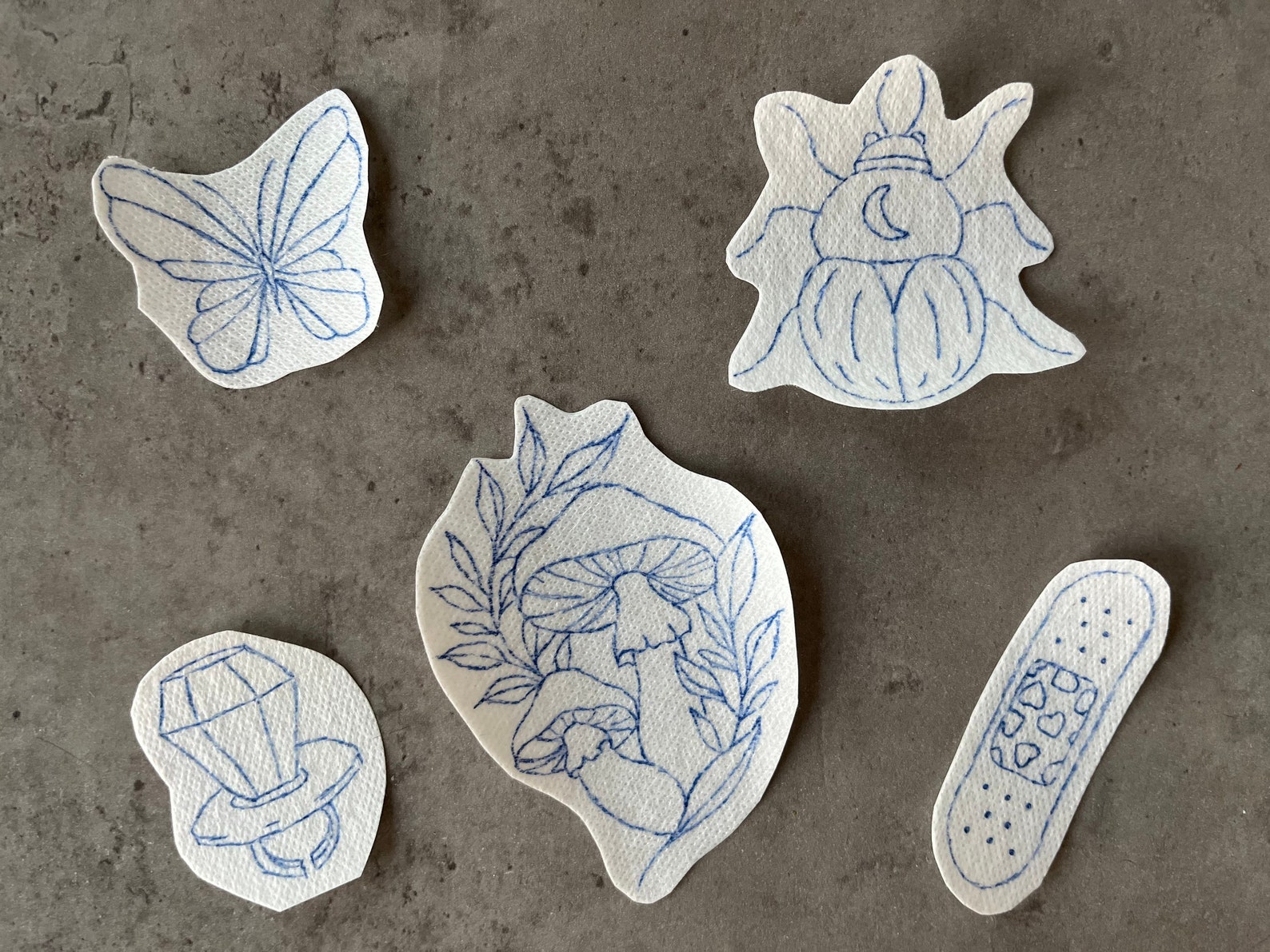 Water Soluble Stickers | Solvy Stickers | Hand Embroidery Stickers ...