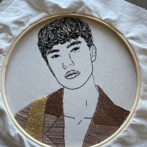 Custom Hand Embroidered Portrait | Hand Embroidery Art | Customised ...