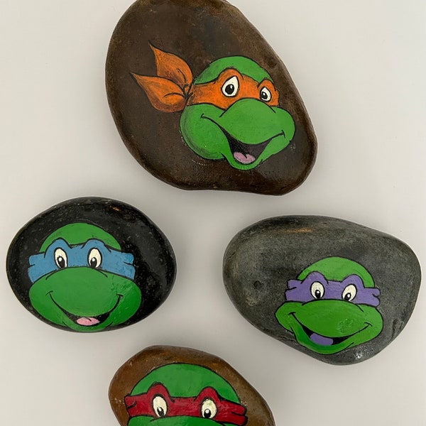Painted Turtle Rock - Etsy