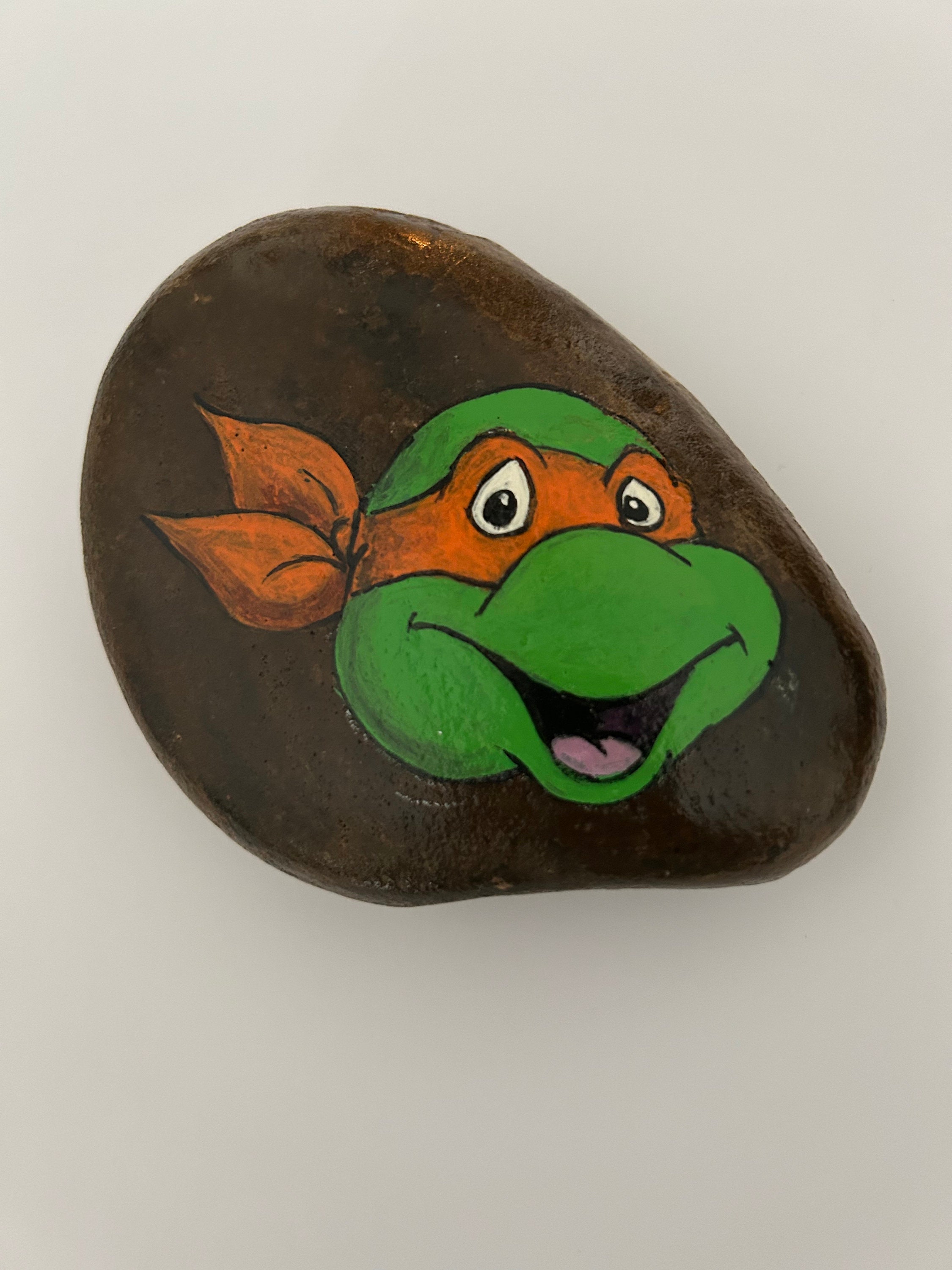 Hand Painted Teenage Mutant Ninja Turtles Rocks. Comes With All 4. - Etsy