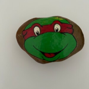 Hand Painted Teenage Mutant Ninja Turtles Rocks. Comes With All 4. - Etsy