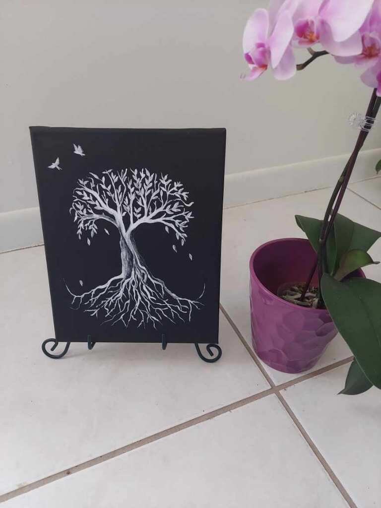 Hand Painted Tree of Life Canvas - Etsy