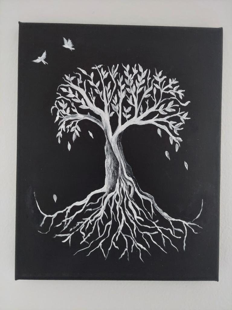 Hand Painted Tree of Life Canvas - Etsy
