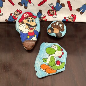 Hand Painted Super Mario and Friends Rock Set. - Etsy