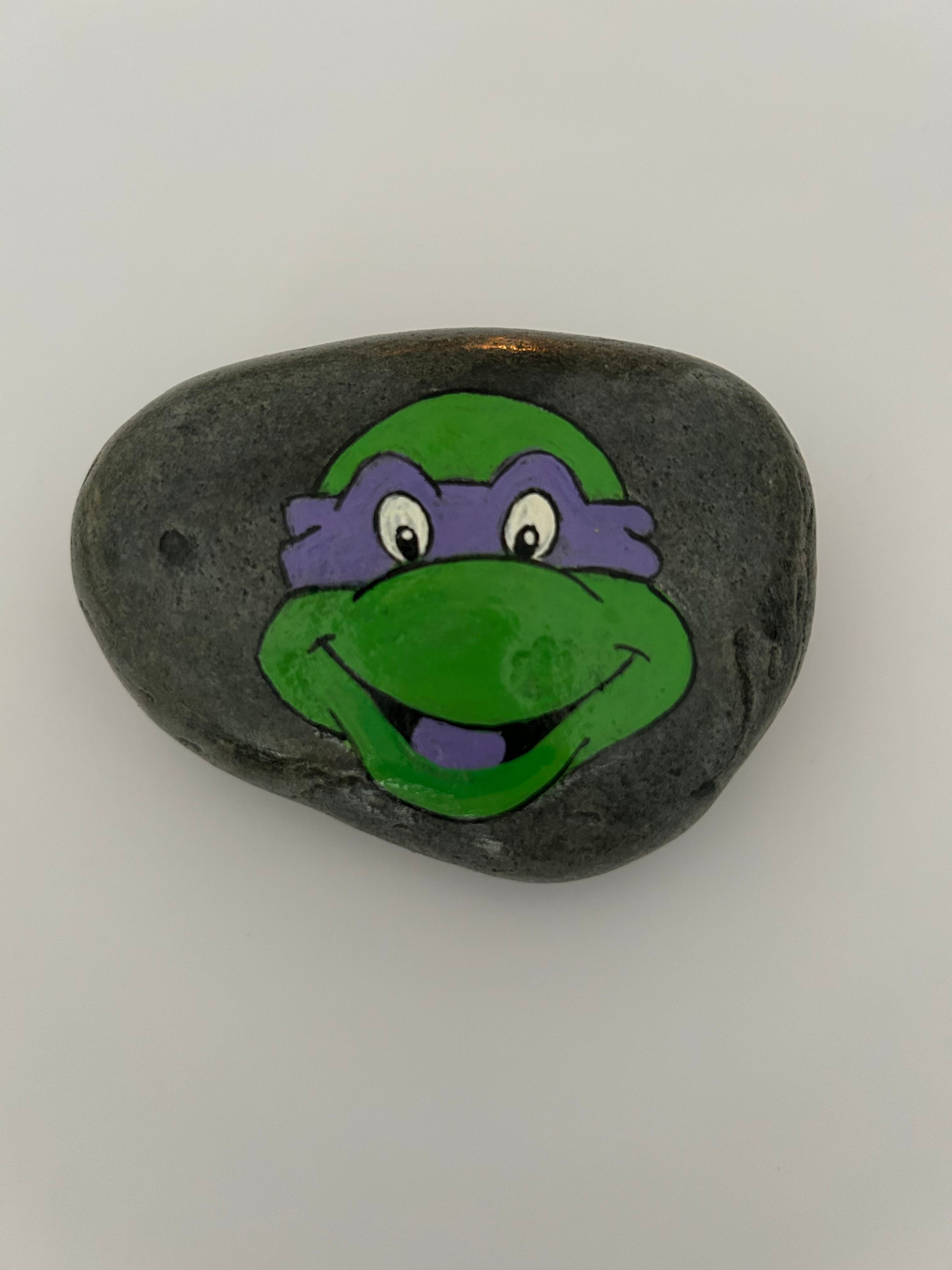 Hand Painted Teenage Mutant Ninja Turtles Rocks. Comes With All 4. - Etsy