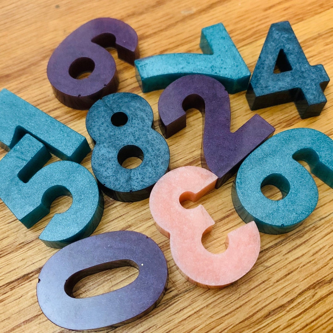 Resin Numbers | Alphabet Letters | Letter Magnets | Counting | Number ...