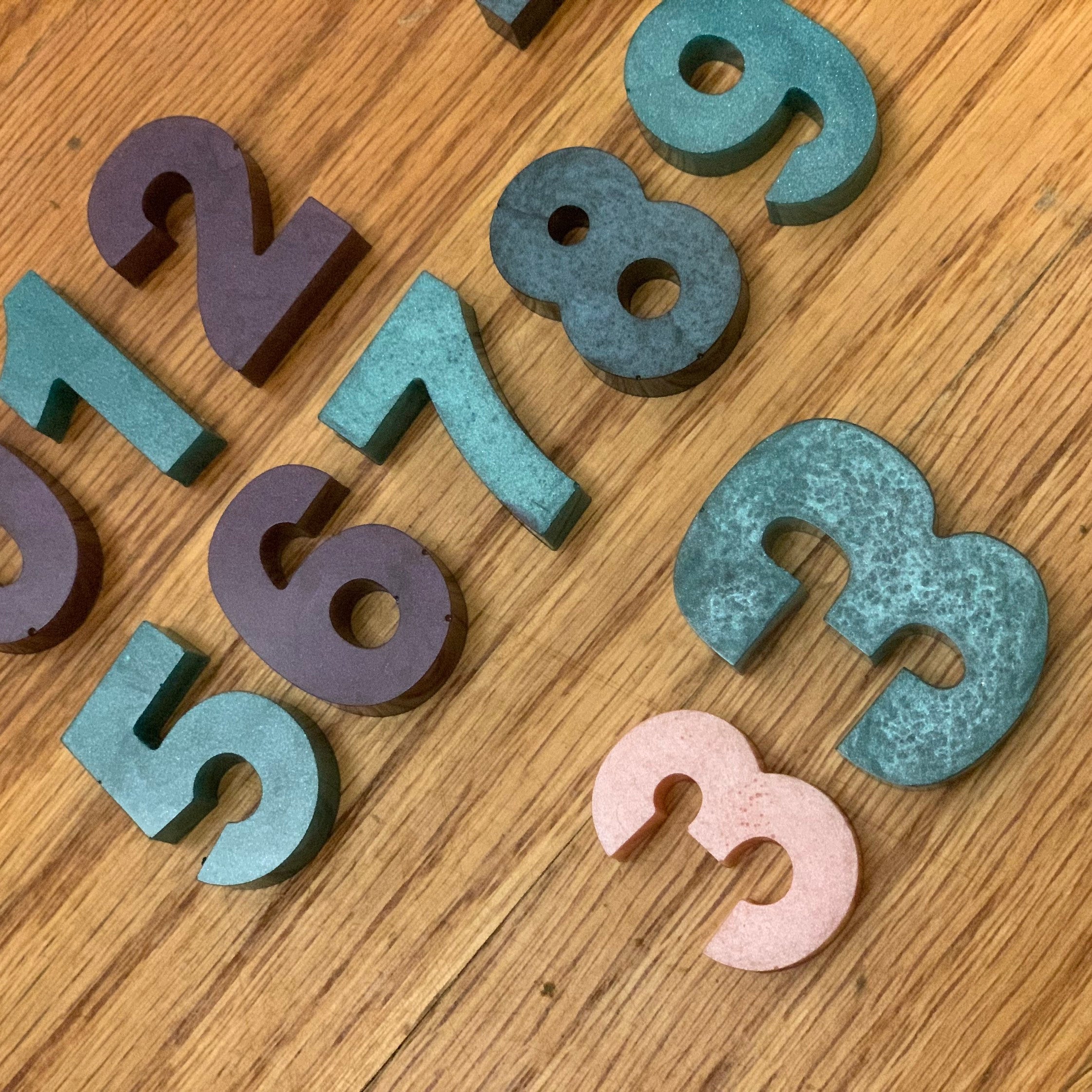 Resin Numbers Alphabet Letters Letter Magnets Counting - Etsy