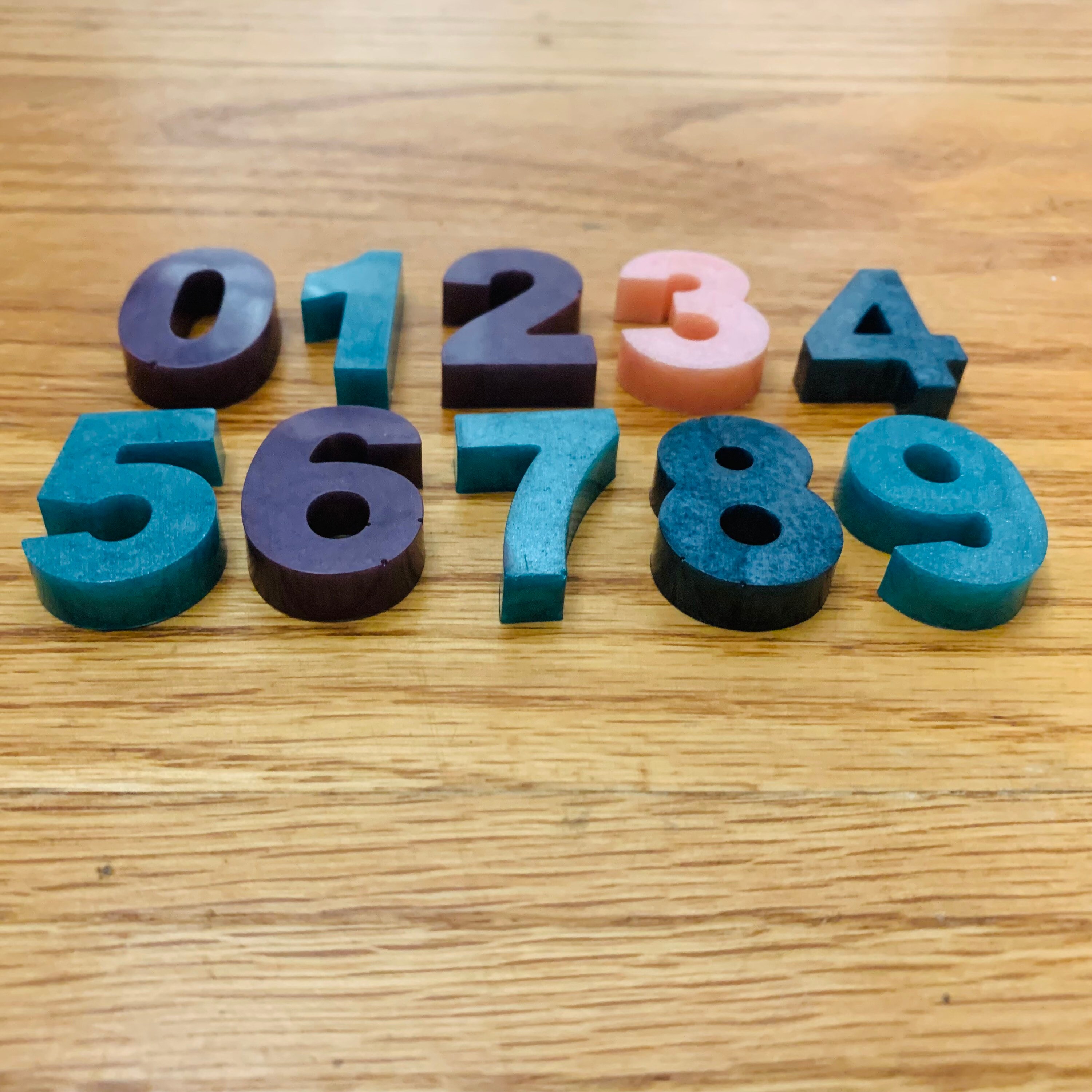 Resin Numbers Alphabet Letters Letter Magnets Counting - Etsy