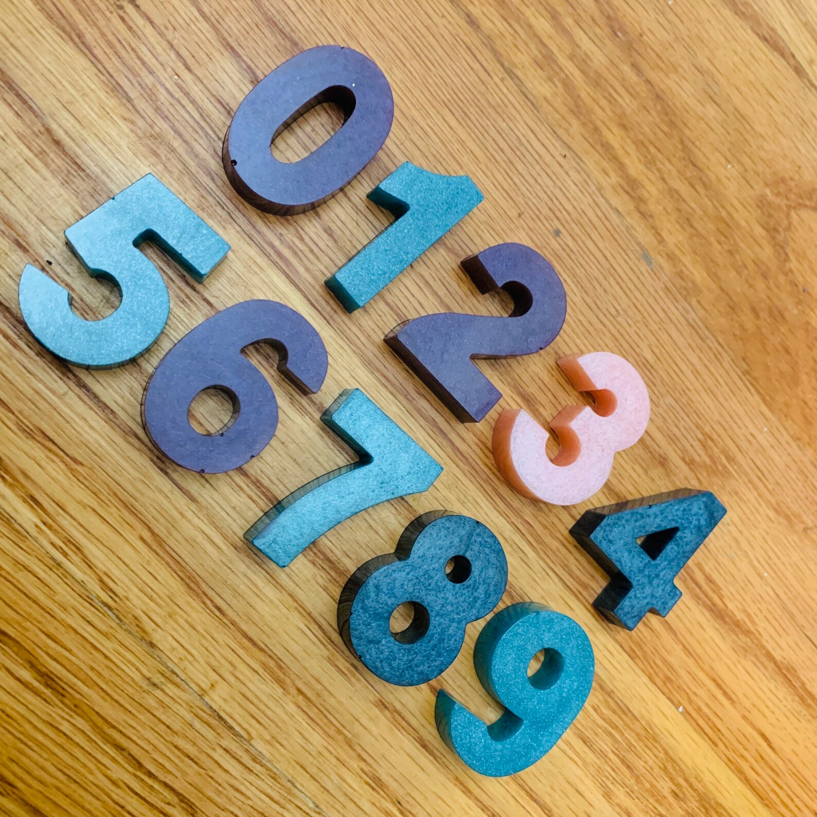 Resin Numbers | Alphabet Letters | Letter Magnets | Counting | Number ...