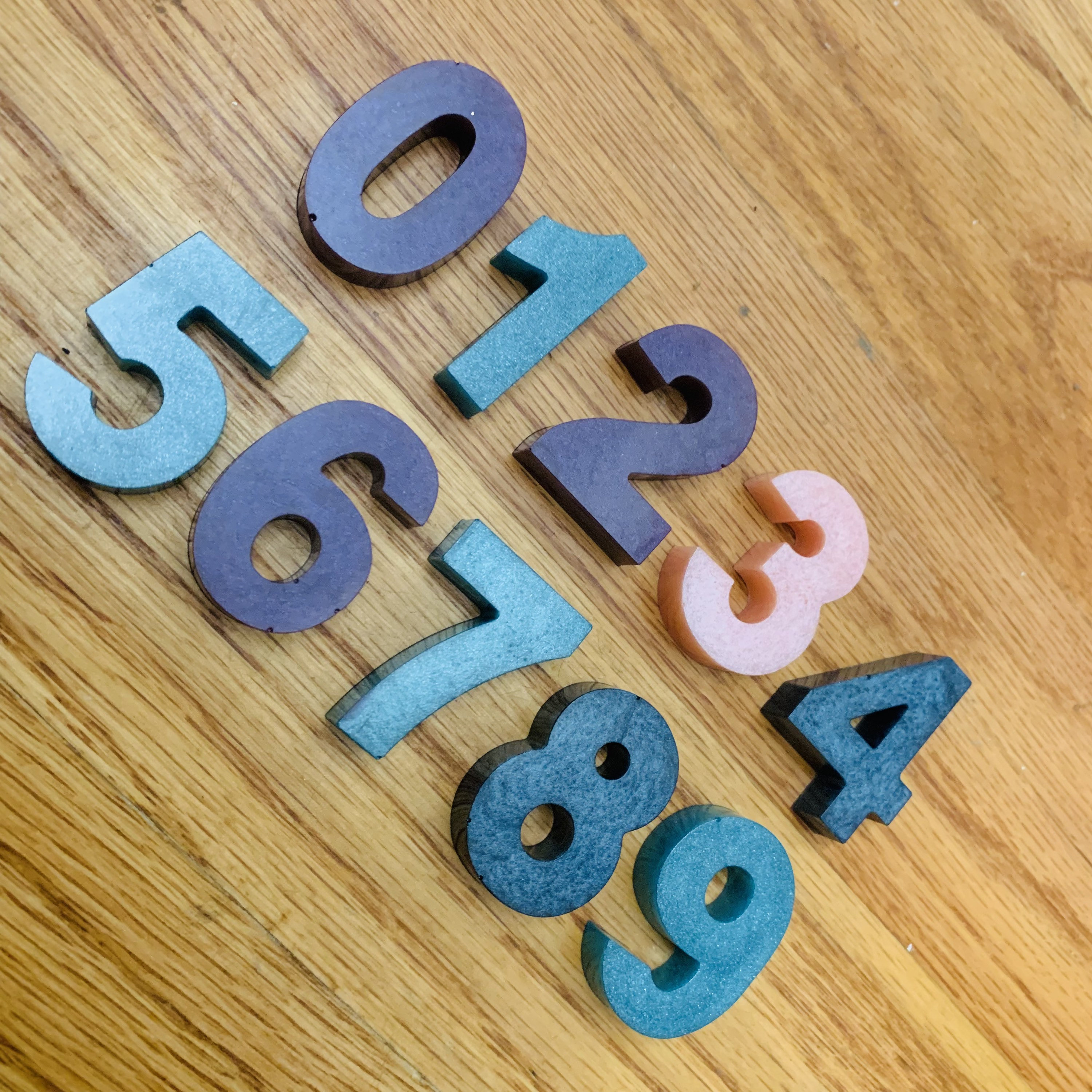 Resin Numbers Alphabet Letters Letter Magnets Counting - Etsy