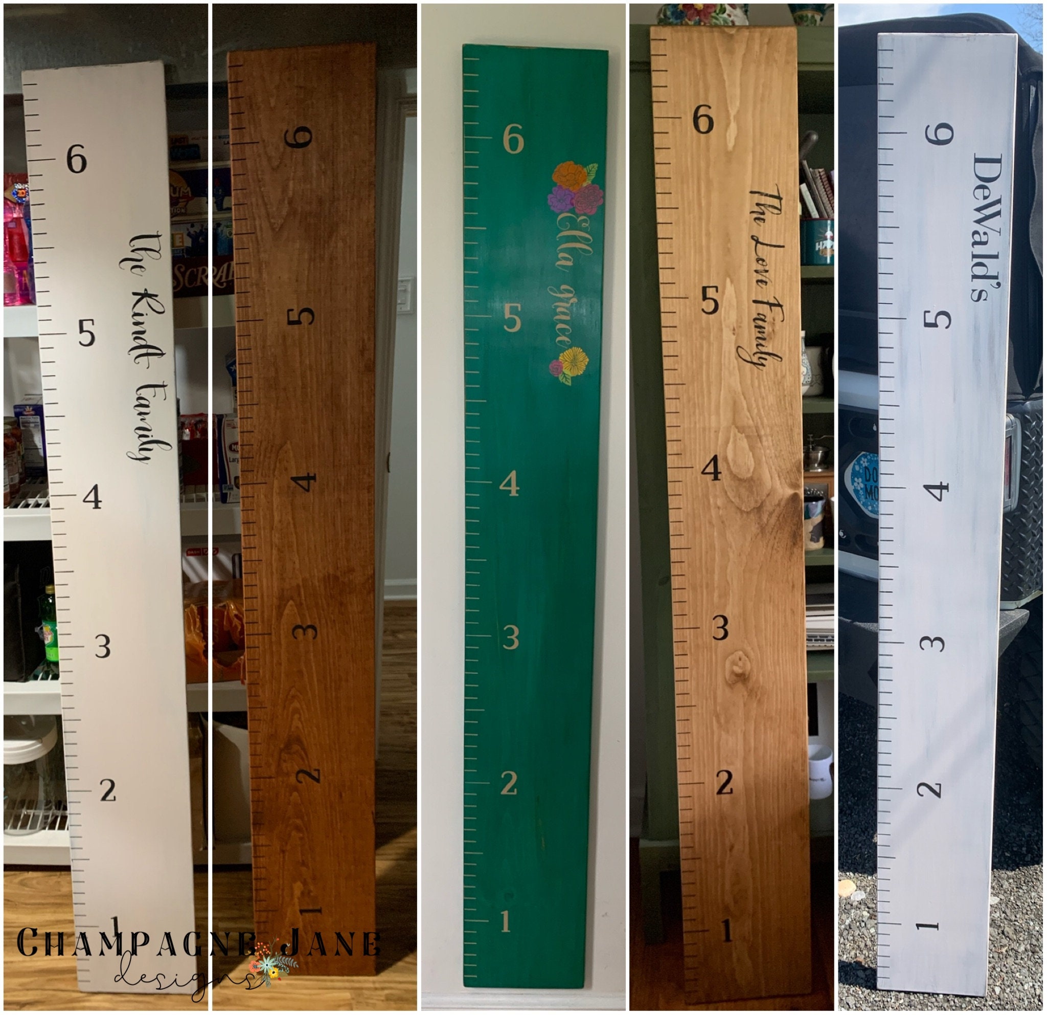 Growth Chart Ruler | Wooden Growth Chart | Kids Growth Chart | Custom ...