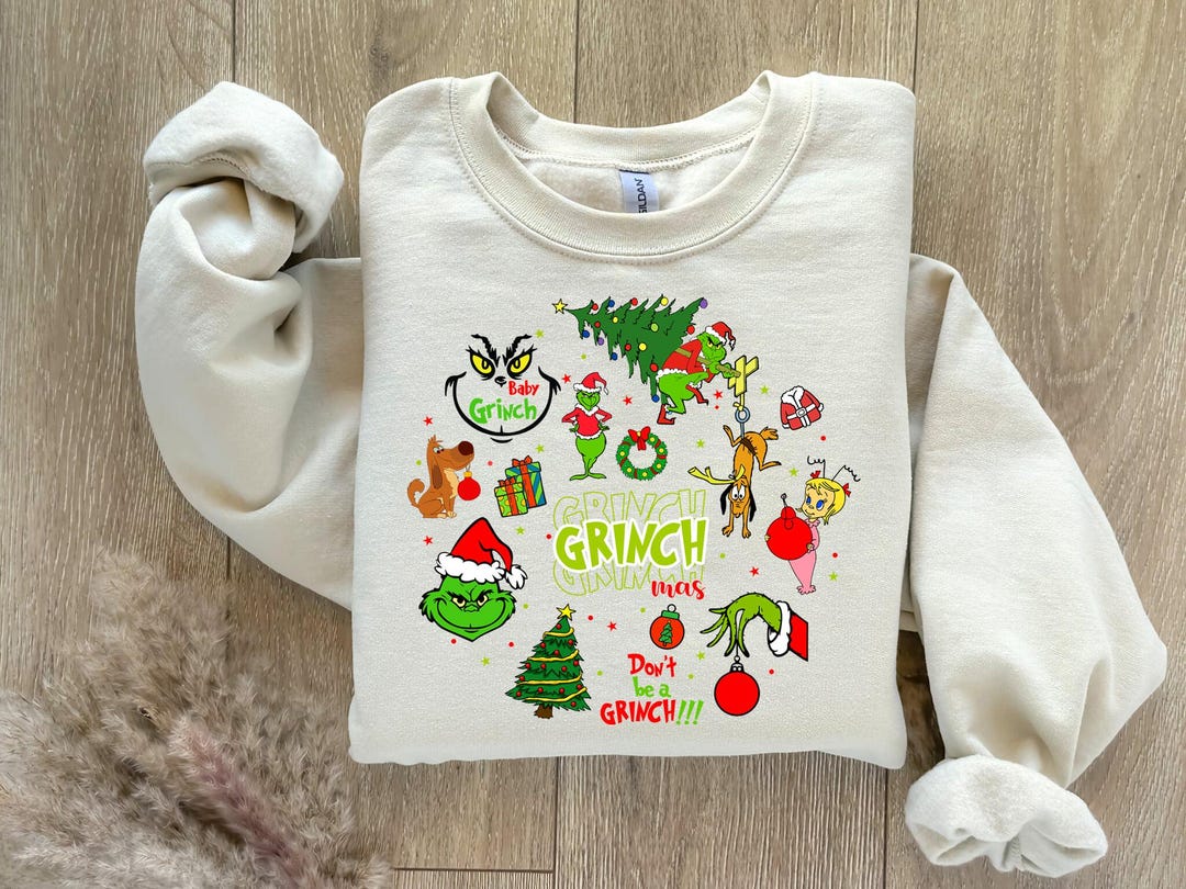 Grinchmas Christmas Grinch Funny Sweatshirt, Grinchmas Sweater, Grinch ...