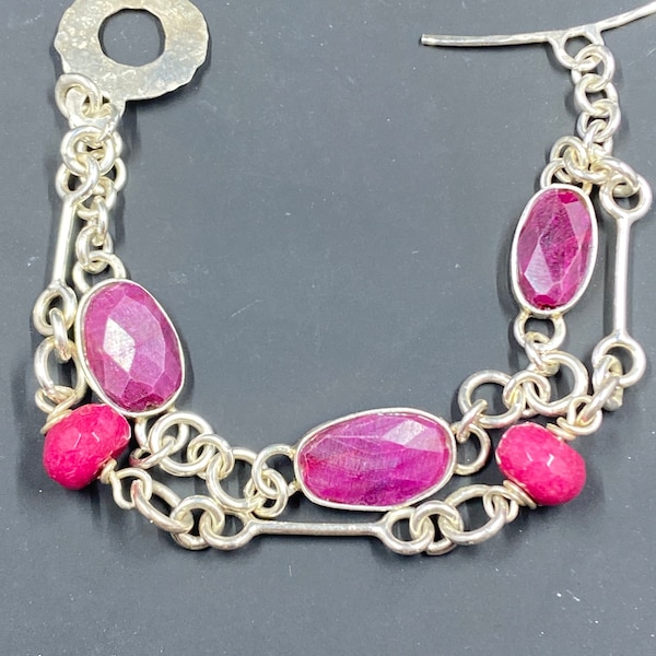 Ruby Bracelet - Etsy