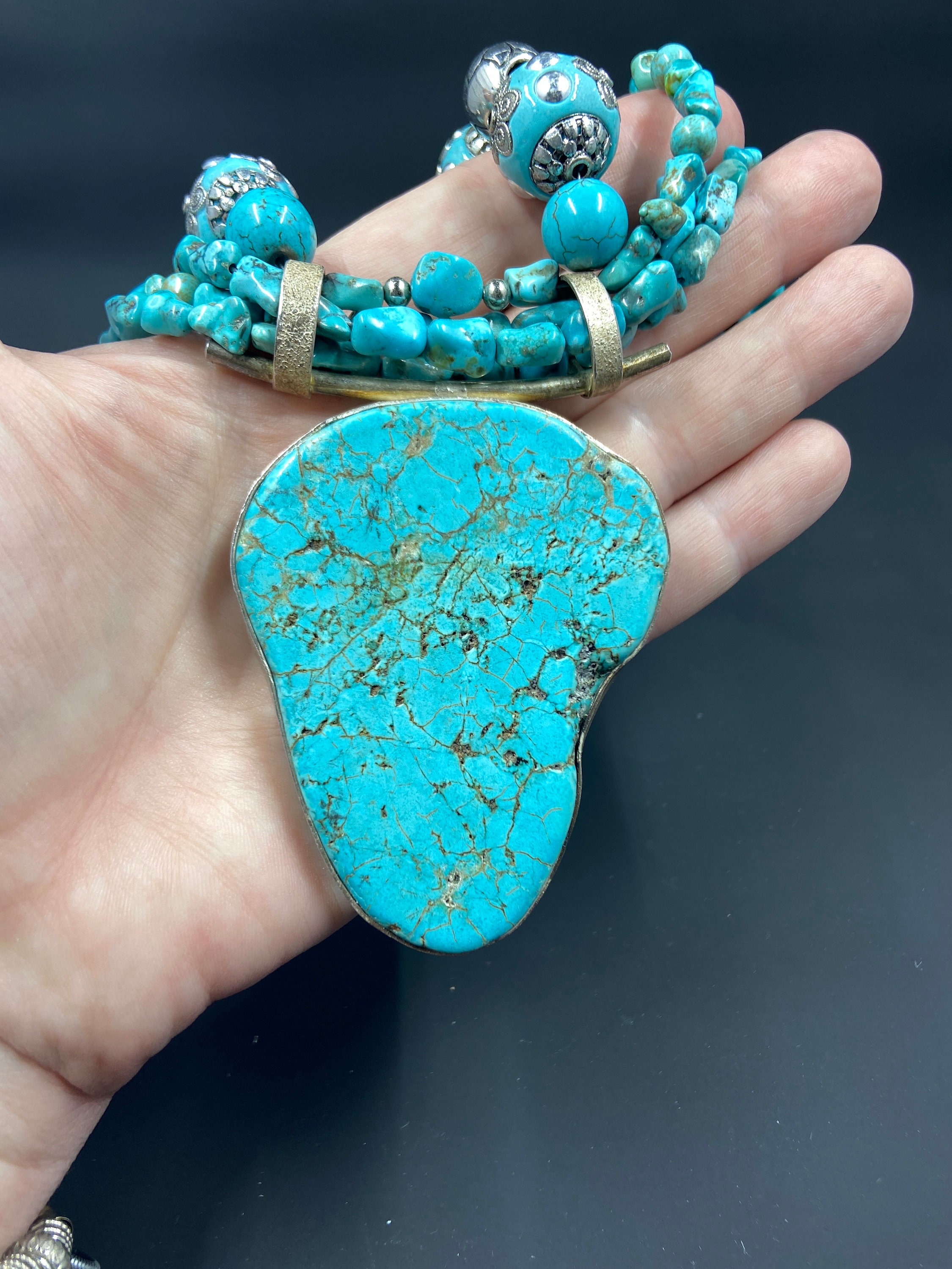 Turquoise Pendant - Etsy