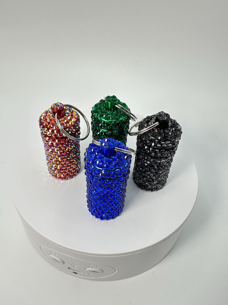 Mini Aluminum Storage Canister Keychains - Etsy