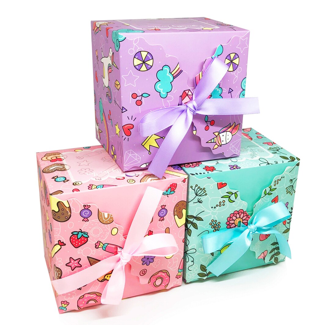 Cute Gift Boxes Party Favors With Lids for Birthday Party,cookies ...