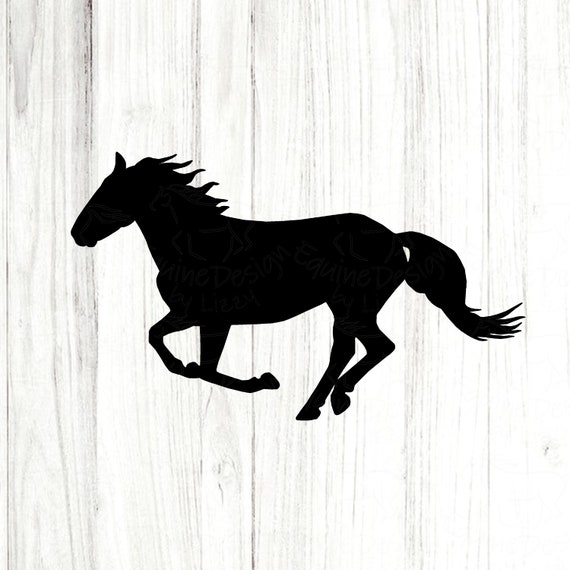 Cantering Horse Silhouette