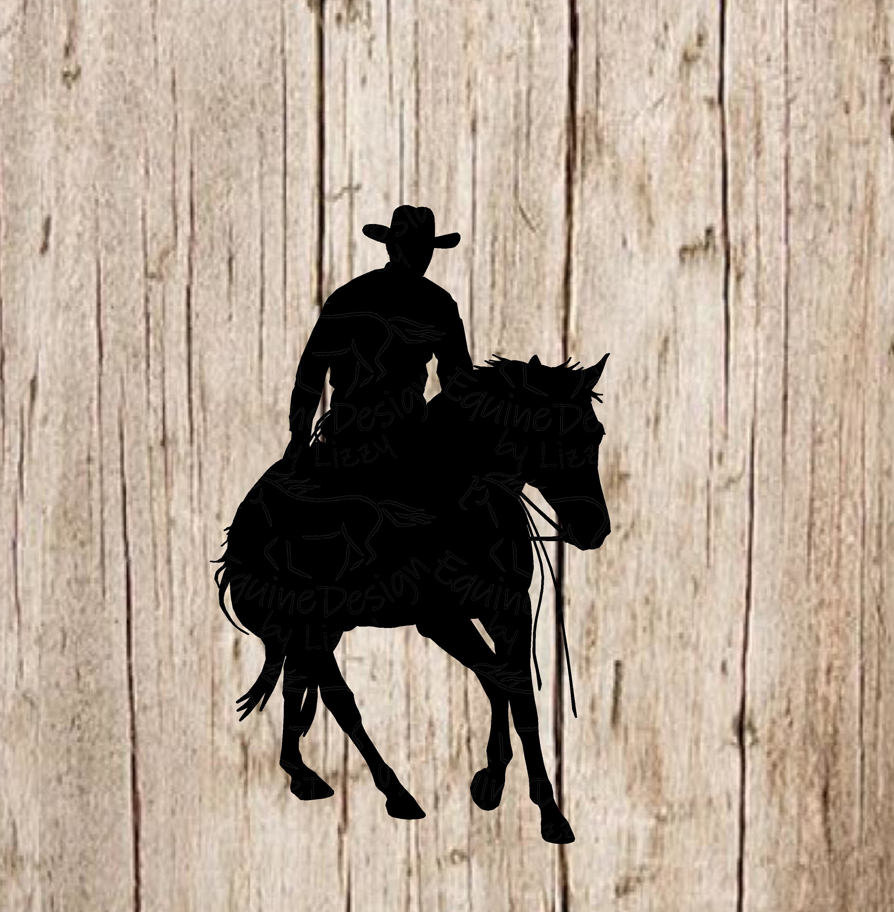 Cowboy Silhouette, Western Horse SVG, Running Horse Image, Cowboy ...