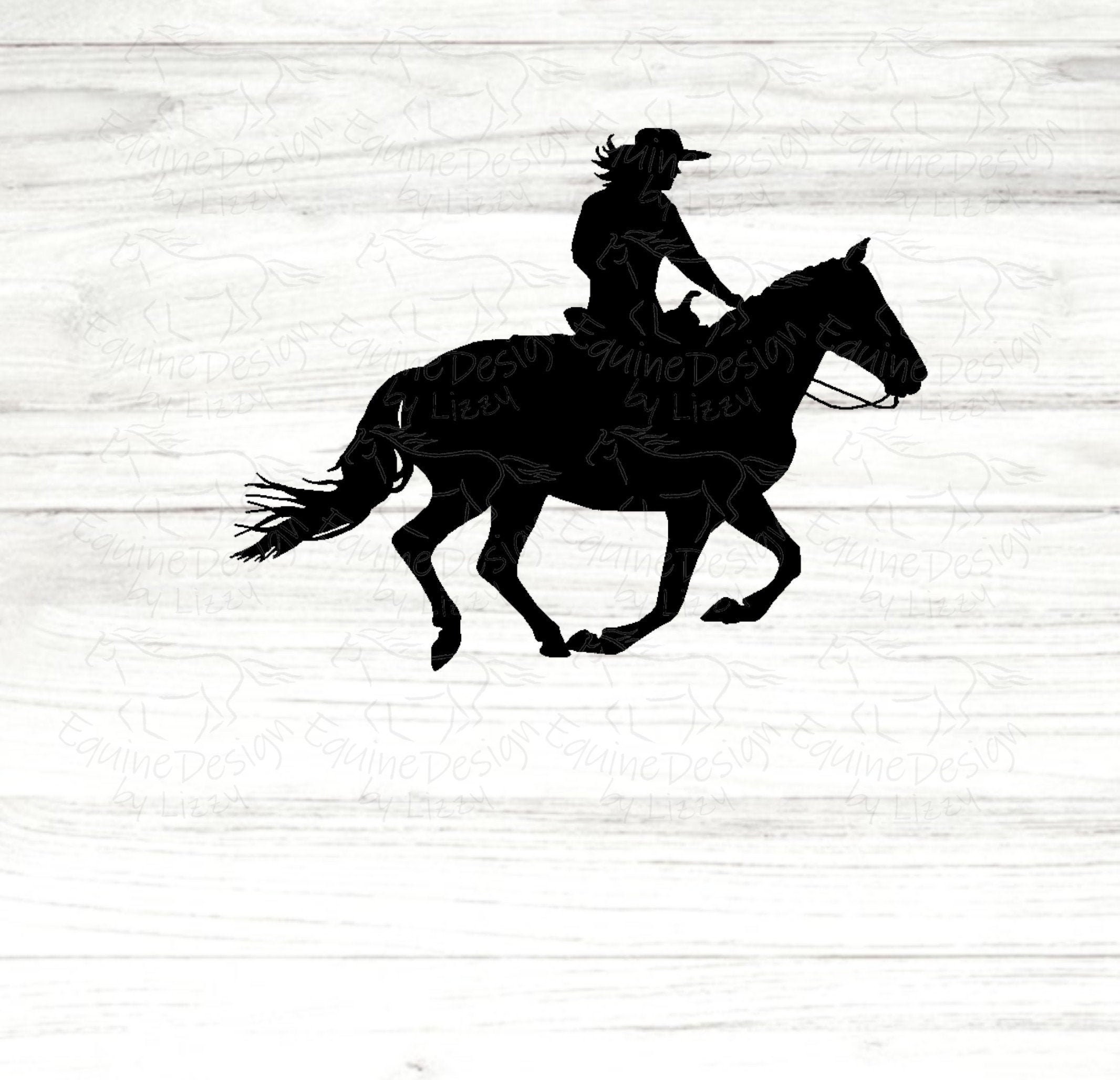 Running Cowboy Clipart