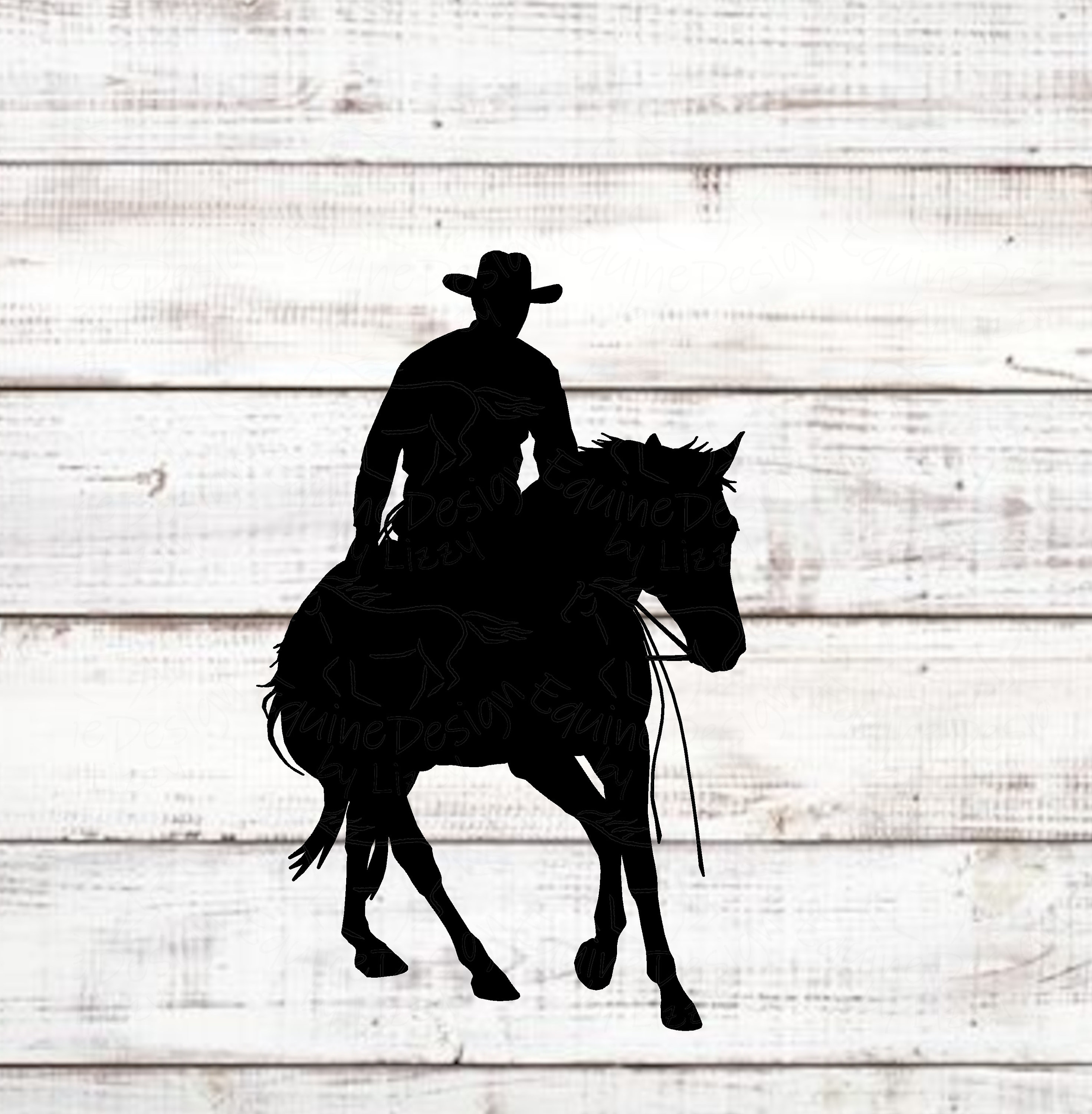 Cowboy Silhouette, Western Horse SVG, Running Horse Image, Cowboy ...